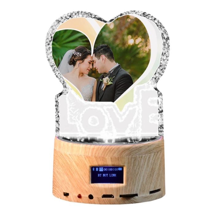 Personalized Wedding Gifts - Custom Crystal Bluetooth Music Box With ...